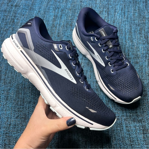 Brooks | Shoes | Brooks Ghost 5 Running Shoes In Peacoat Pearl Salt Air ...